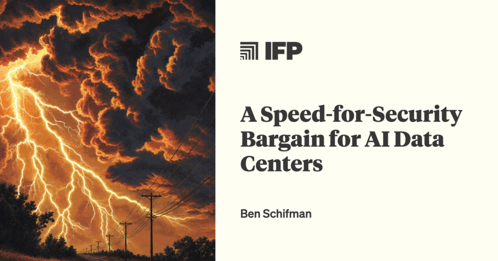A Speed-for-Security Bargain for AI Data Centers | IFP